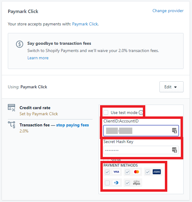 Paymark Click APIs